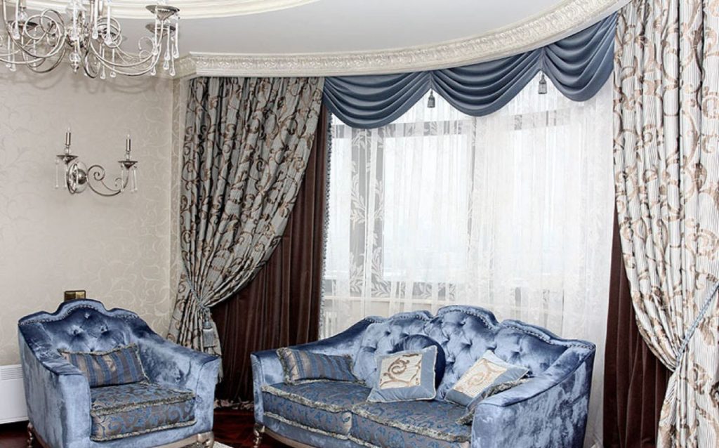 Cortinas azules: 50 fotos de interiores inspiradores en tonos azules