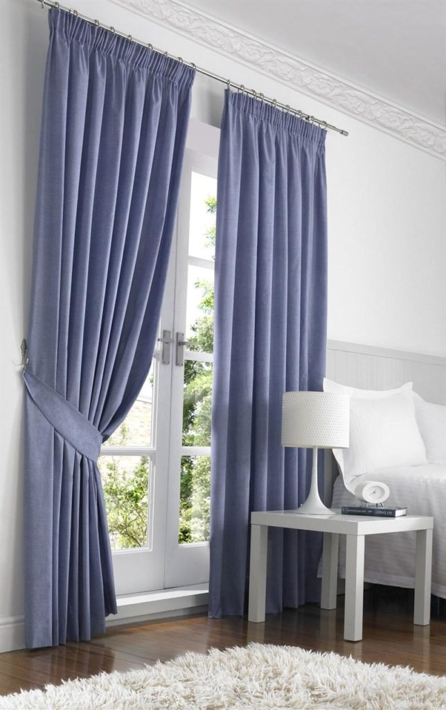 Cortinas azules: 50 fotos de interiores inspiradores en tonos azules